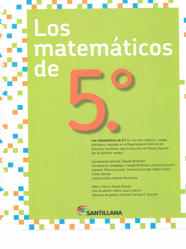 Los Matemáticos de 5to | PDF