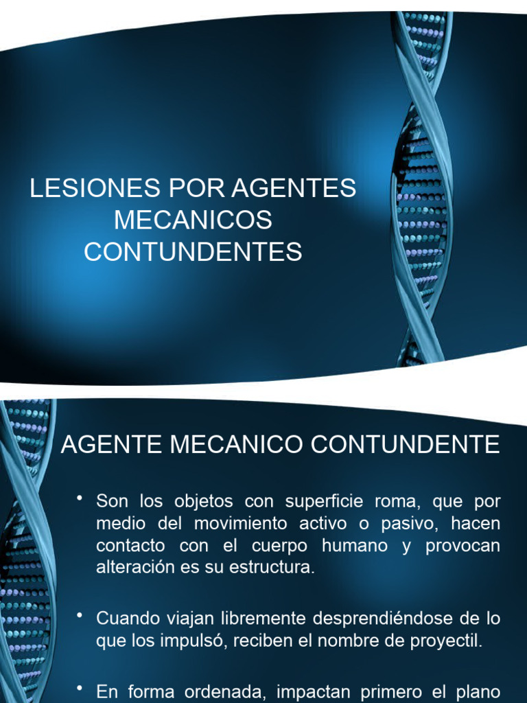 Tema 5. Lesiones Por Agentes Mecánico Contundentes | PDF | Lesión ...
