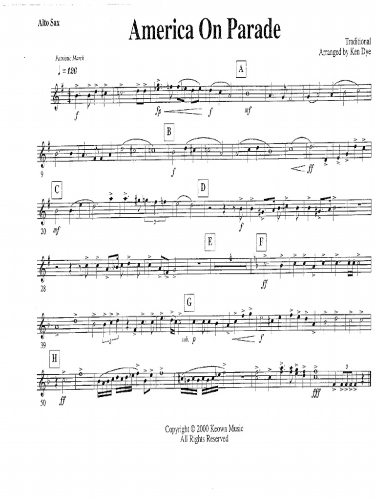 Americaonparade Saxophone | PDF
