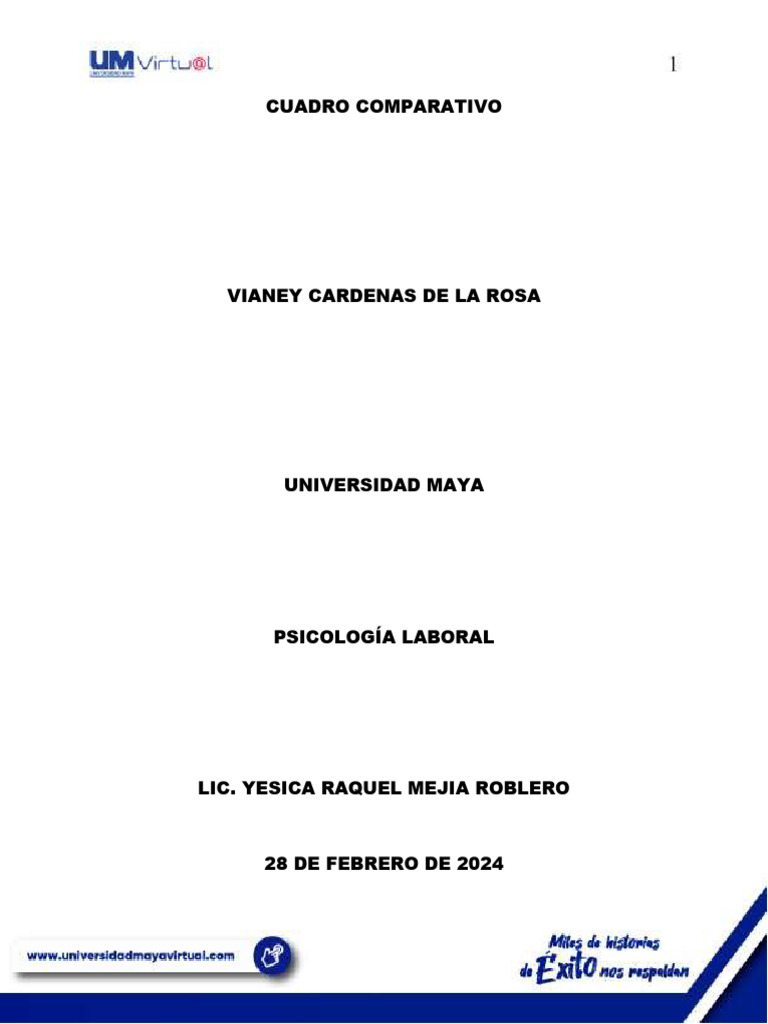 Cardenas Ef 8c Cuadro Comparativo Pdf Sicología Ciencia