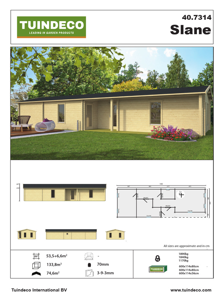 Multi-Room Log Cabin Sizes Guide | PDF
