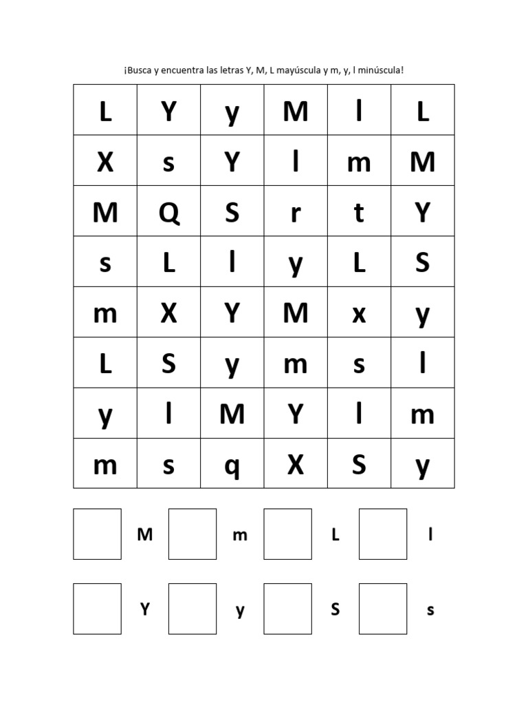 Busca y Encuentra Las Letras Y | PDF | Ciencias sociales | Clásicos