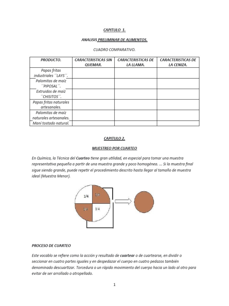 Muestreo Por Cuarteo | PDF | Ciencia y matemáticas