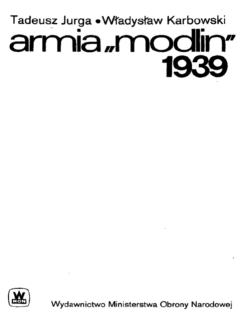 Armia Modlin 1939 | PDF