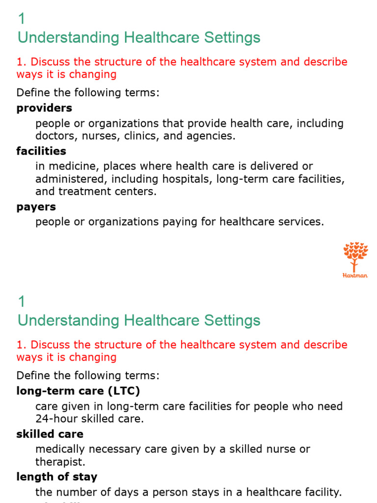 01 Hartman's Nursing Asst Care - Long Term Care 4e | PDF | Medicaid ...