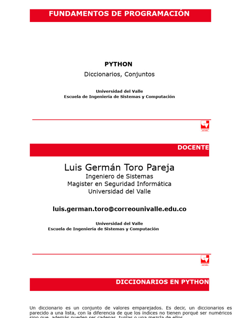 Python 004 | PDF | Python (lenguaje de programación) | Ciencias de la ... Python 004 | PDF | Python (lenguaje de programación) | Ciencias de la ...