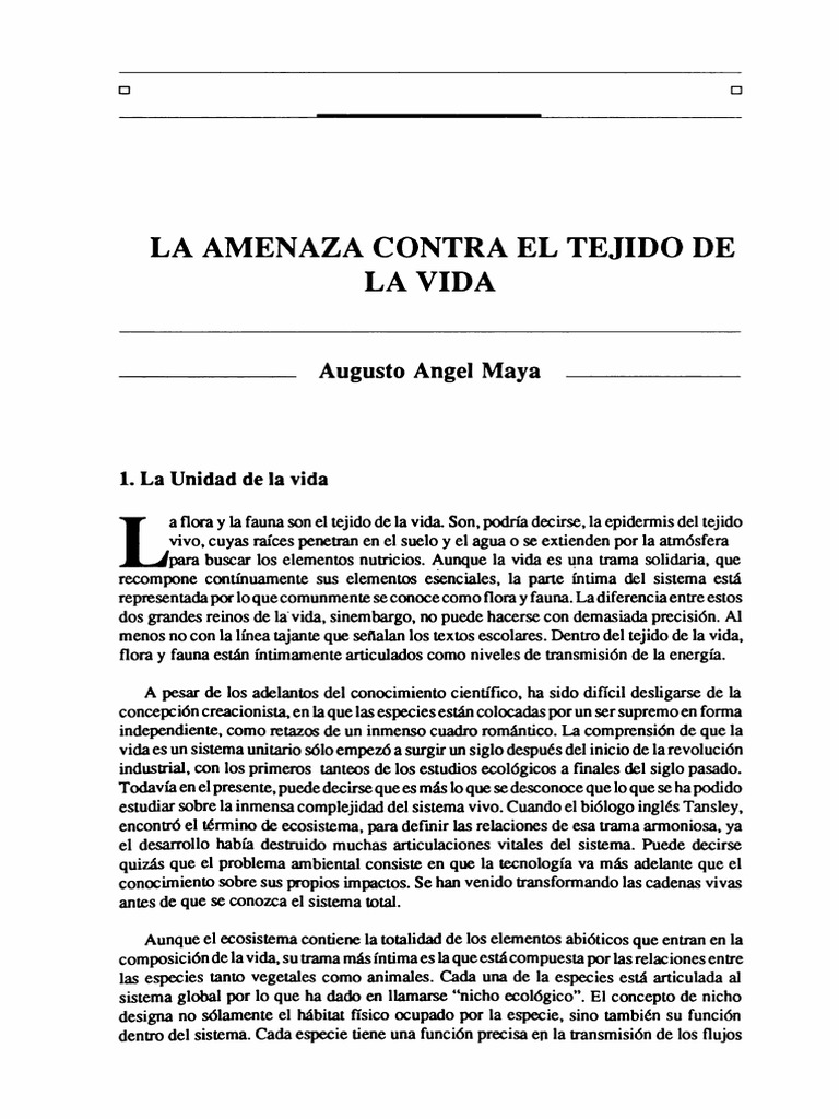 Angel Maya (Amenaza Congtra El Tejido de La Vida | Descargar gratis PDF ...