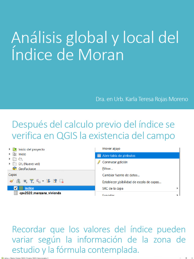 Análisis Global y Local Del Índice de Moran | PDF