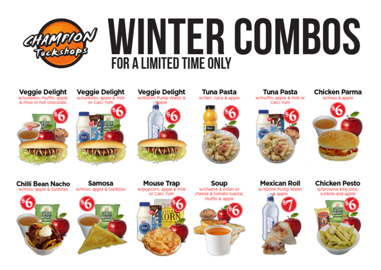 Winter Combo Meal Options | PDF