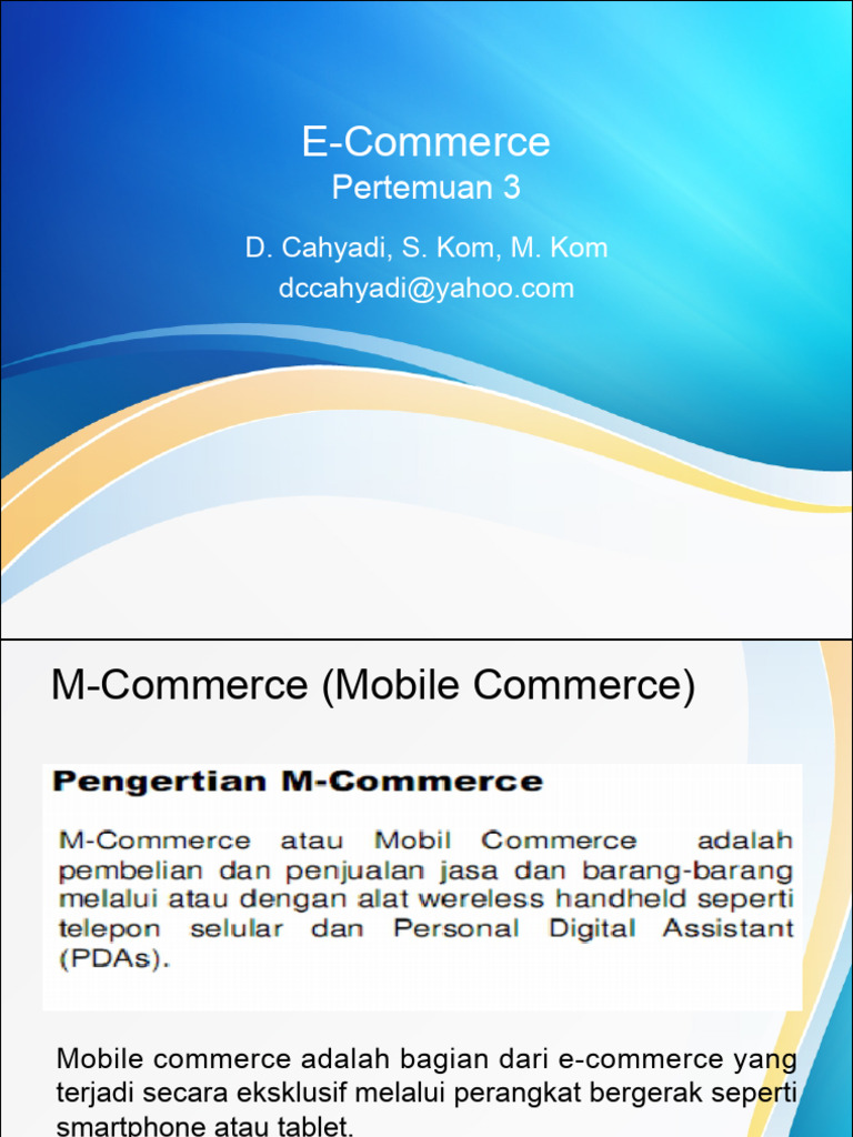 E Commerce Pertemuan3 | PDF