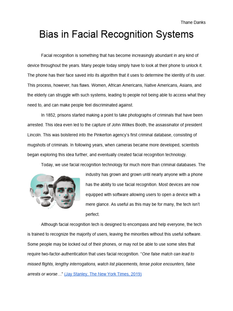 Computing Bias In Facial Recognition Systems Pdf Computer Science Information Technology