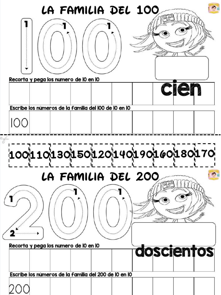 PDF Cuadernillo de Numeros de 100 en 100 Hasta El 1000 Segundo ...