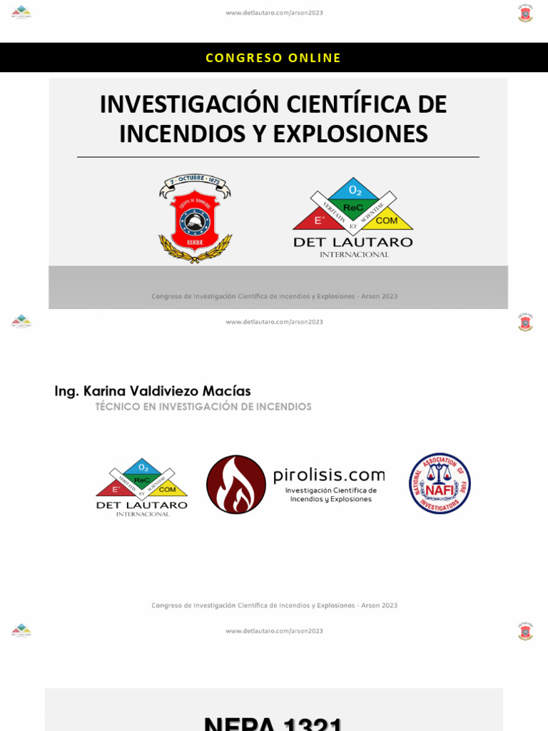 NFPA 1321: Normas para Investigación de Incendios | PDF
