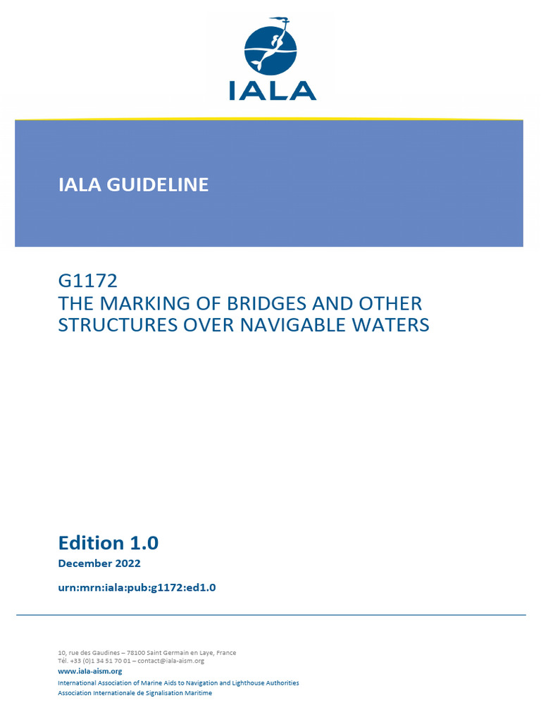 1172 Ed1.0 The Marking of Bridges and Other Structures Over Navigable ...