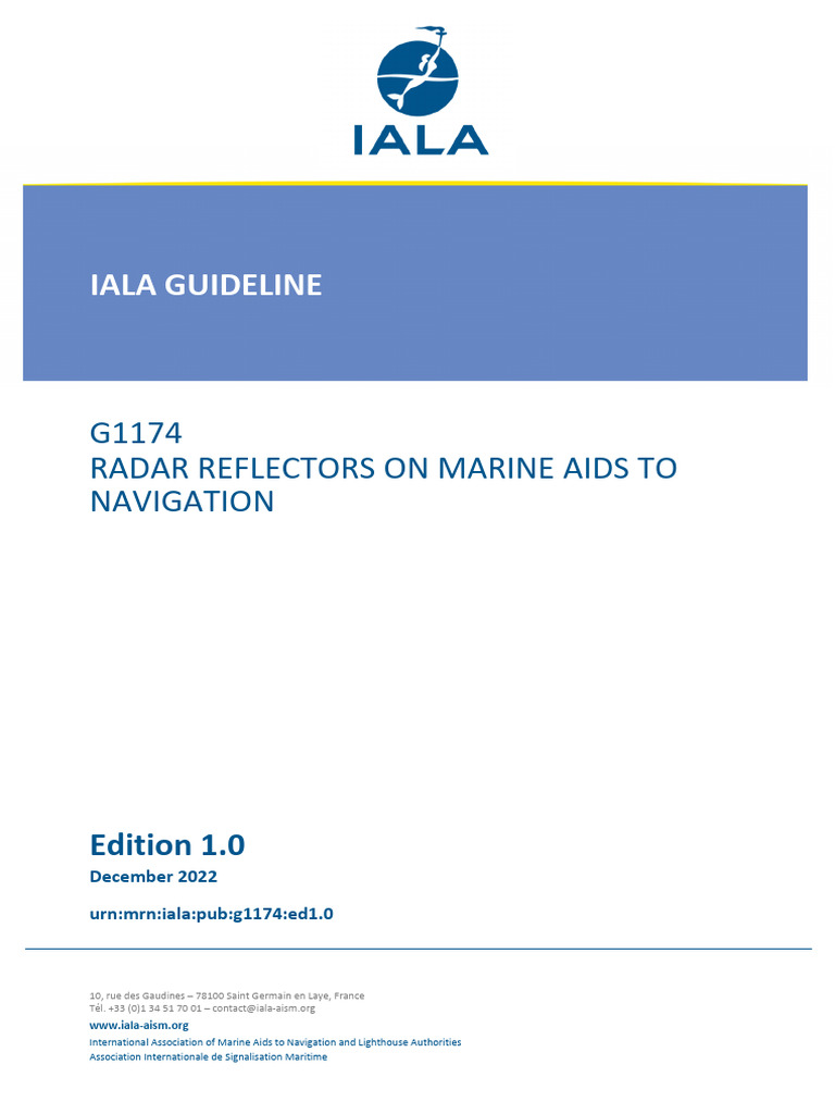 1174 Ed1.0 Radar Reflectors For Marine Aids To Navigation | PDF | Radar ...