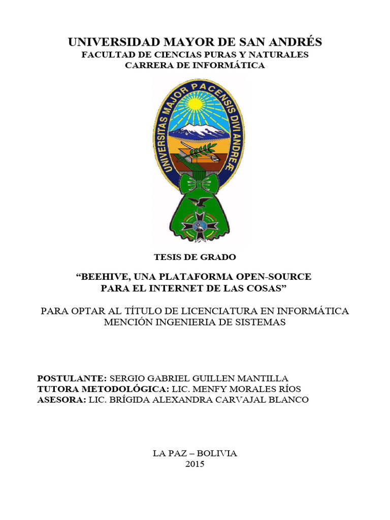 Modelo de Caratula Umsa | PDF