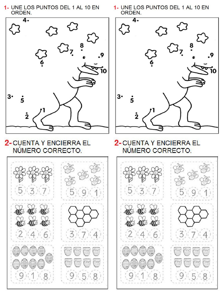 Numeración Hasta 10 | PDF