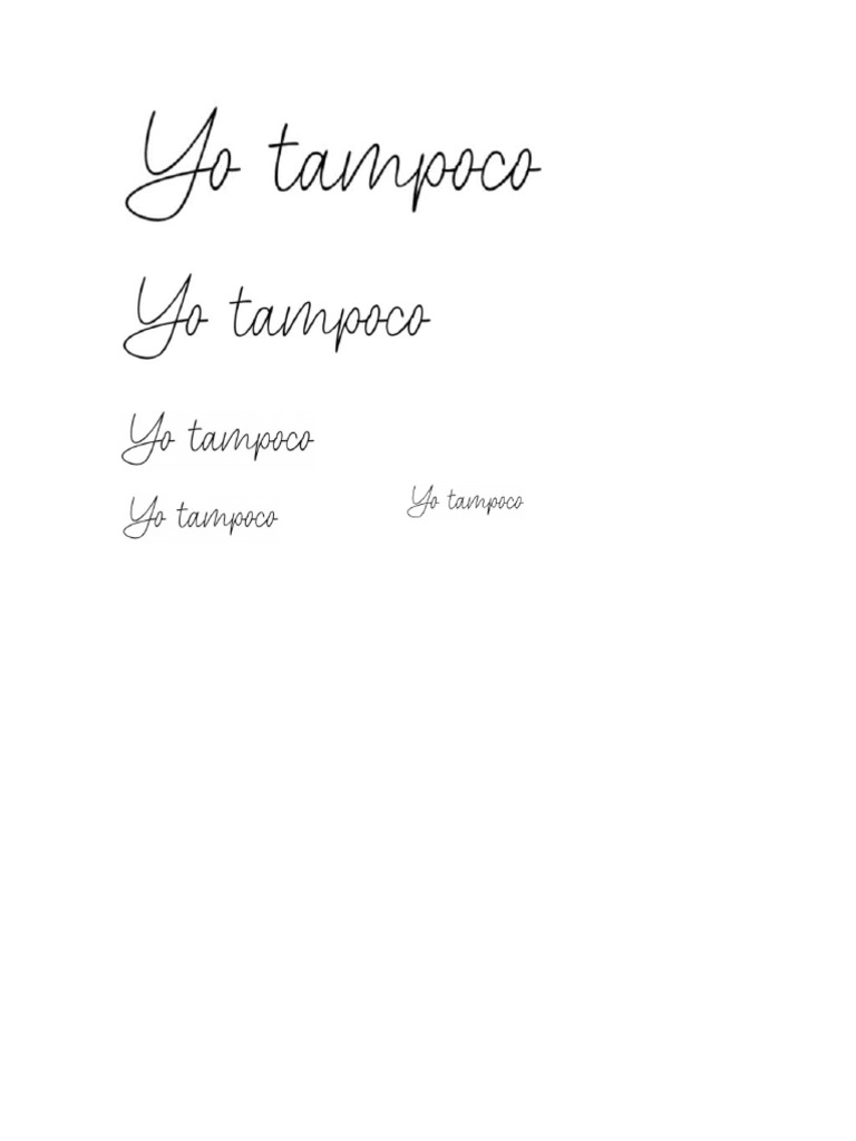 Yo Tampoco | PDF