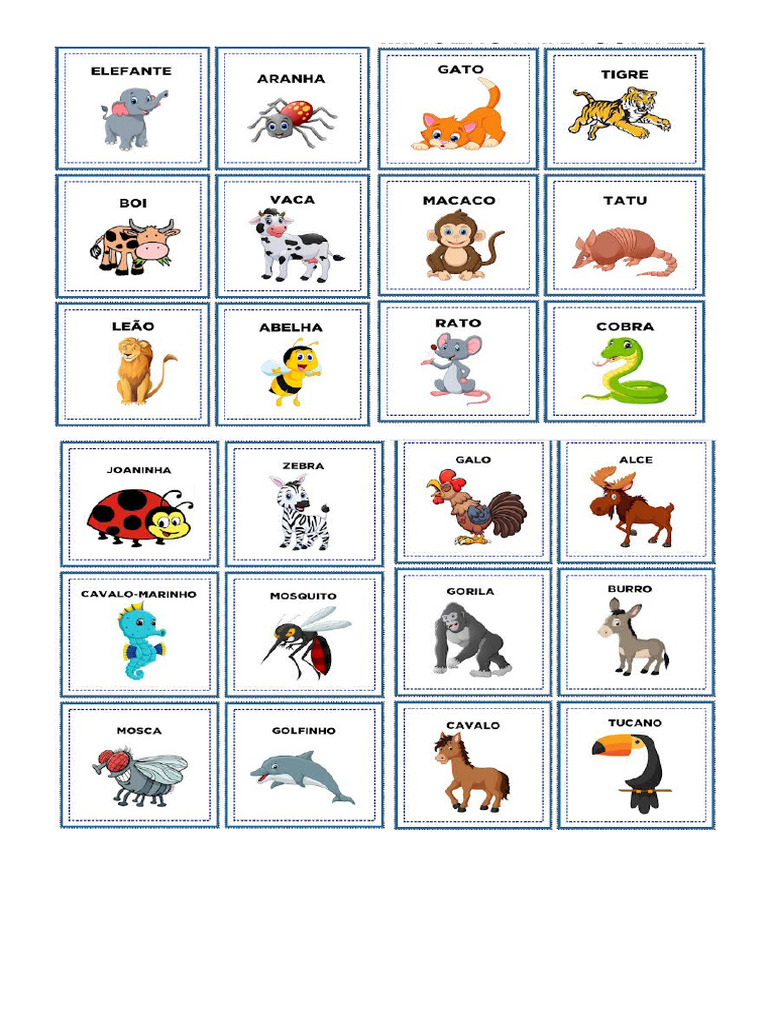 Bingo Dos Animais | PDF
