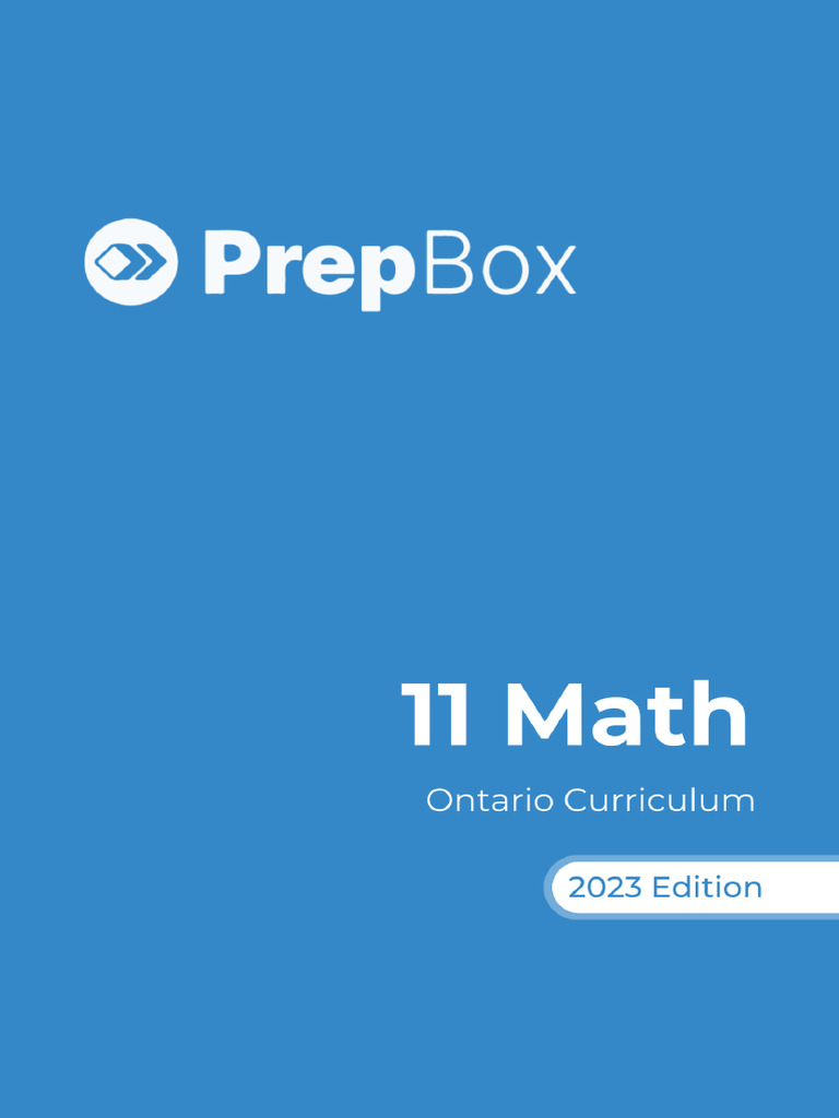 PrepBox Workbook - Ontario - 11 Math | PDF | Trigonometric Functions | Trigonometry