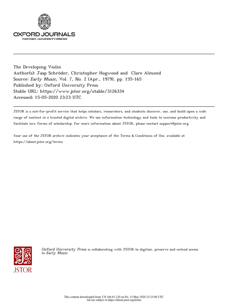 The Developing Violin | PDF | Variation (Music) | Violin