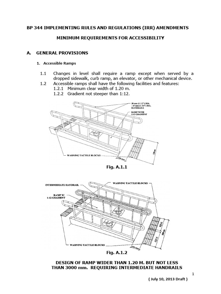 Accessible Ramp Standards in the Philippines | PDF | Door | Stairs