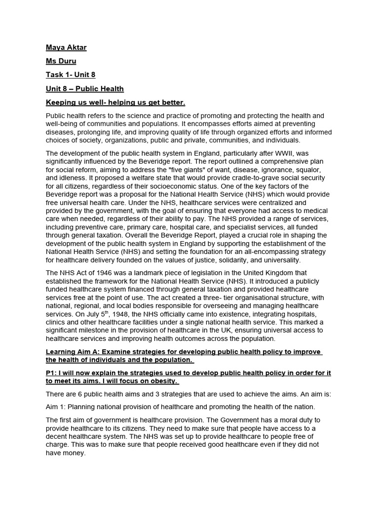 Unit 8 Task 1 | PDF | Obesity | Health Equity Unit 8 Task 1 | PDF | Obesity | Health Equity
