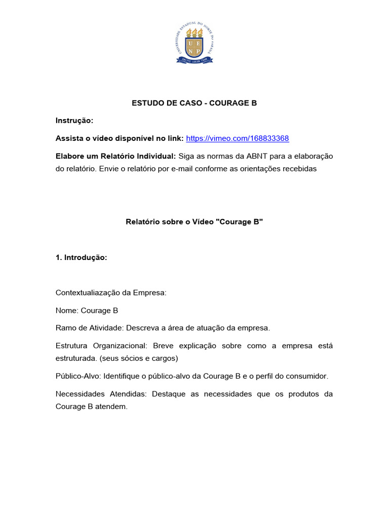 5 Atividade Courage B | PDF