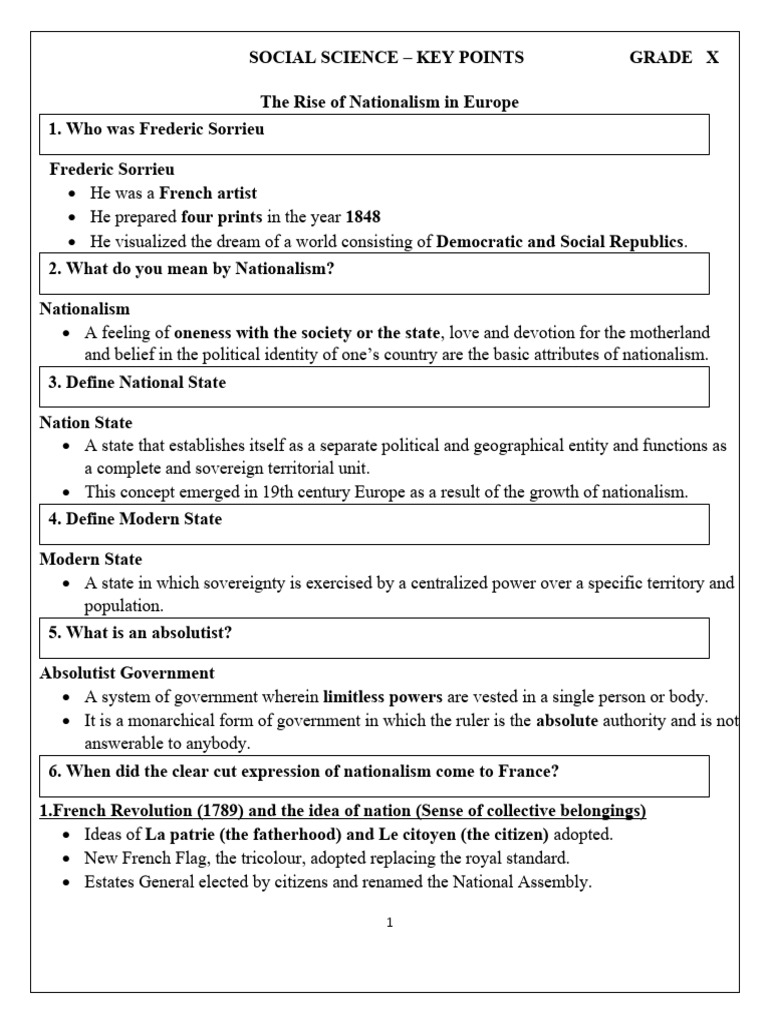 Key Points - SST | PDF