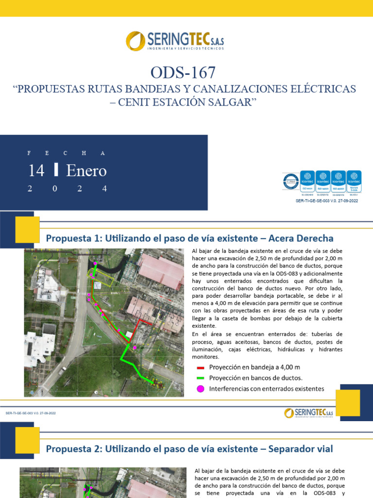 Propuestas Rutas Bandejas y Canalizaciones Eléctricas - CENIT Estación ...
