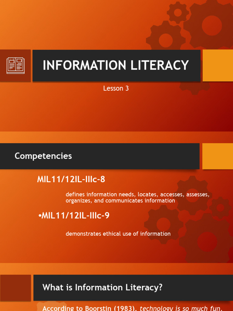 Lesson 3 Information Literacy Download Free Pdf Information