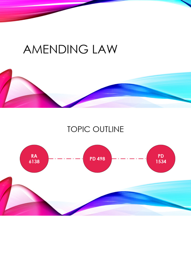 Amending Laws | PDF