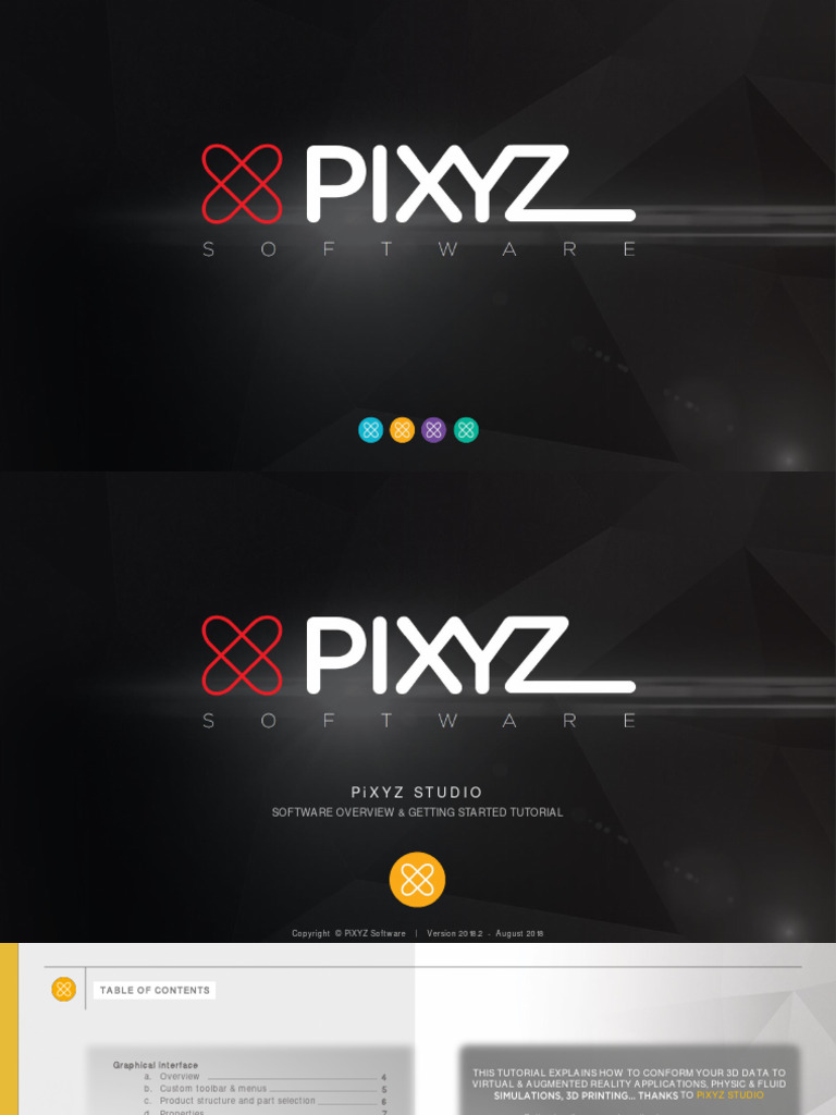 (DOC) PiXYZ STUDIO Getting Started - 2018 - 2 | PDF | Texture Mapping | Graphical User Interfaces