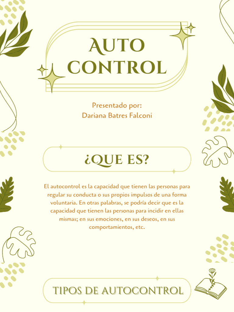 Autocontrol Descargar Gratis Pdf Las Emociones Comportamiento