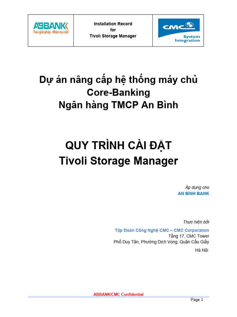 ABB TSM Installation Record TV | PDF