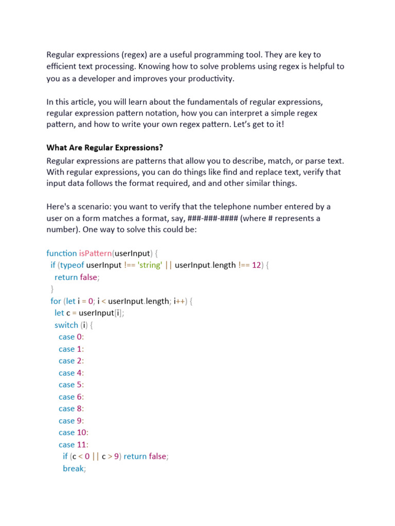 Regular Expressions | PDF Regular Expressions | PDF