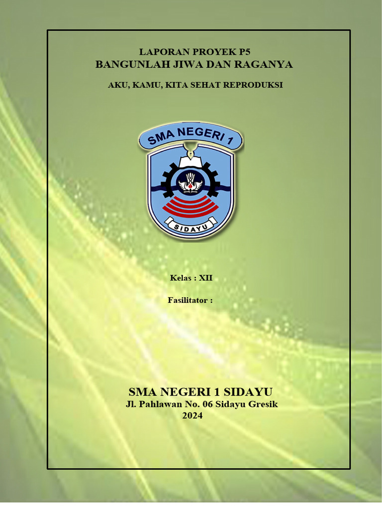 Cover Laporan Projek P5 | PDF