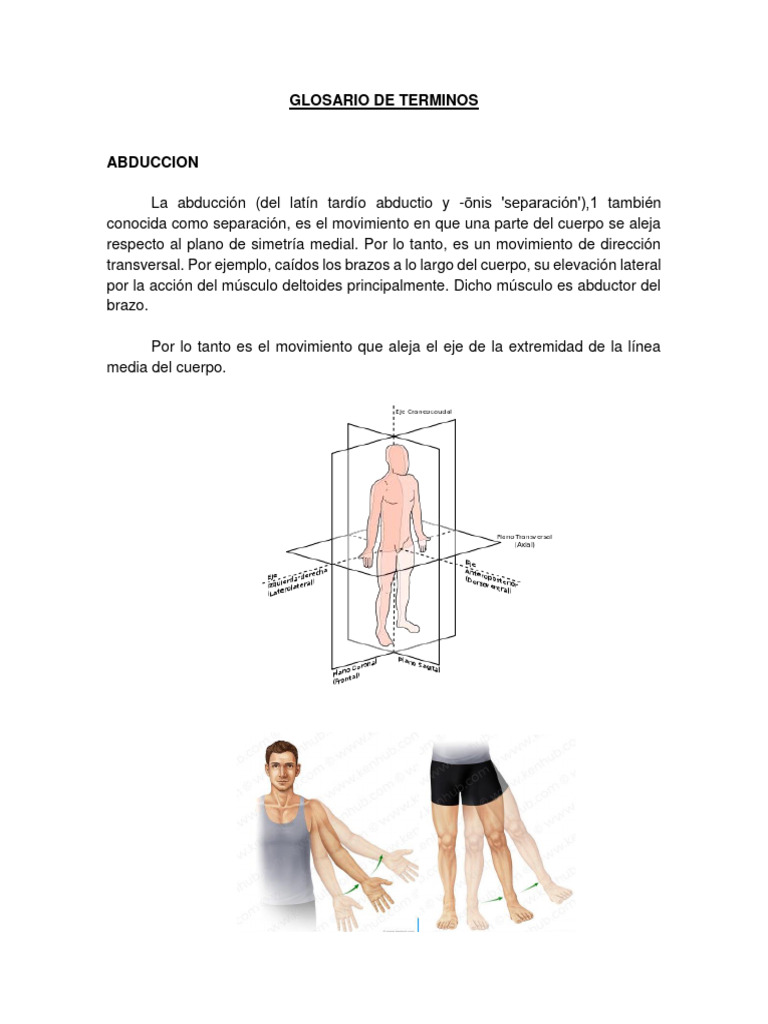 Glosario Terminos de Anatomia | PDF | Articulación | Cartílago
