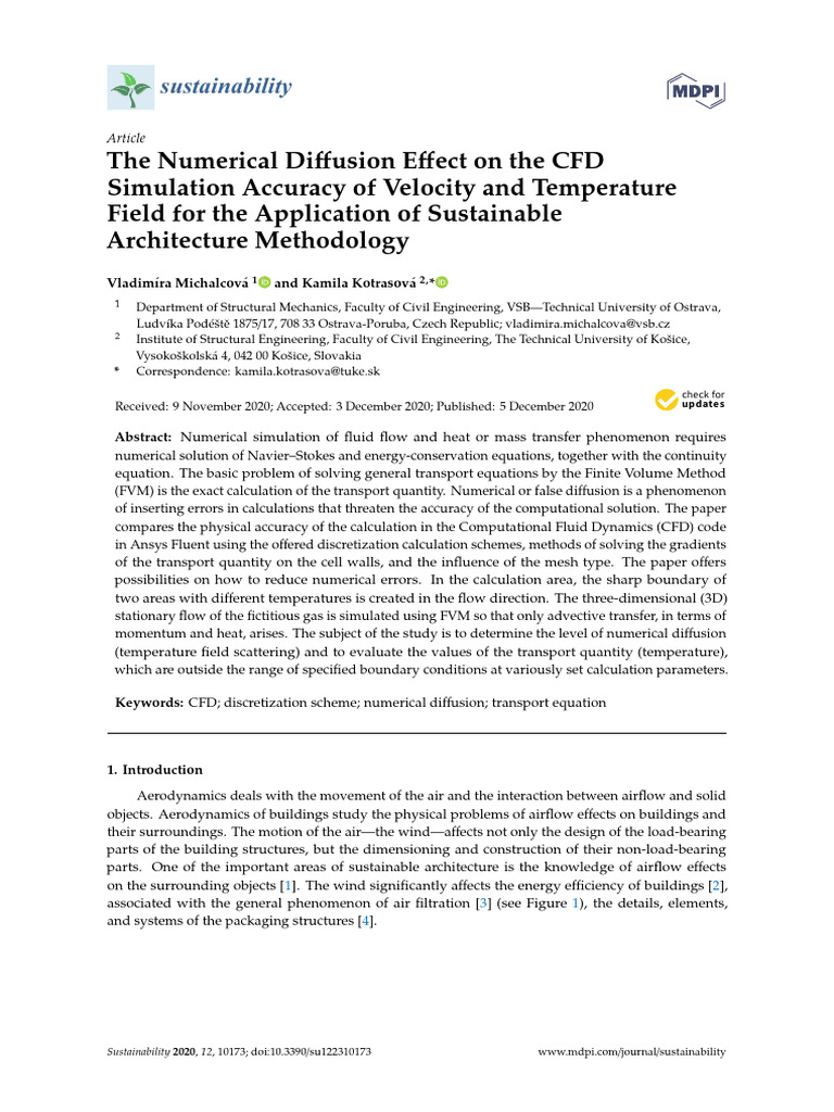 False Difusion | PDF | Computational Fluid Dynamics | Fluid Dynamics