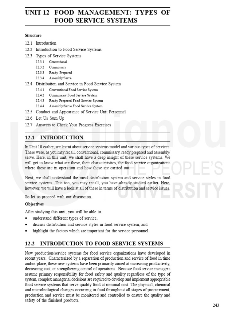 Unit 12 | PDF | Foodservice | Food Processing
