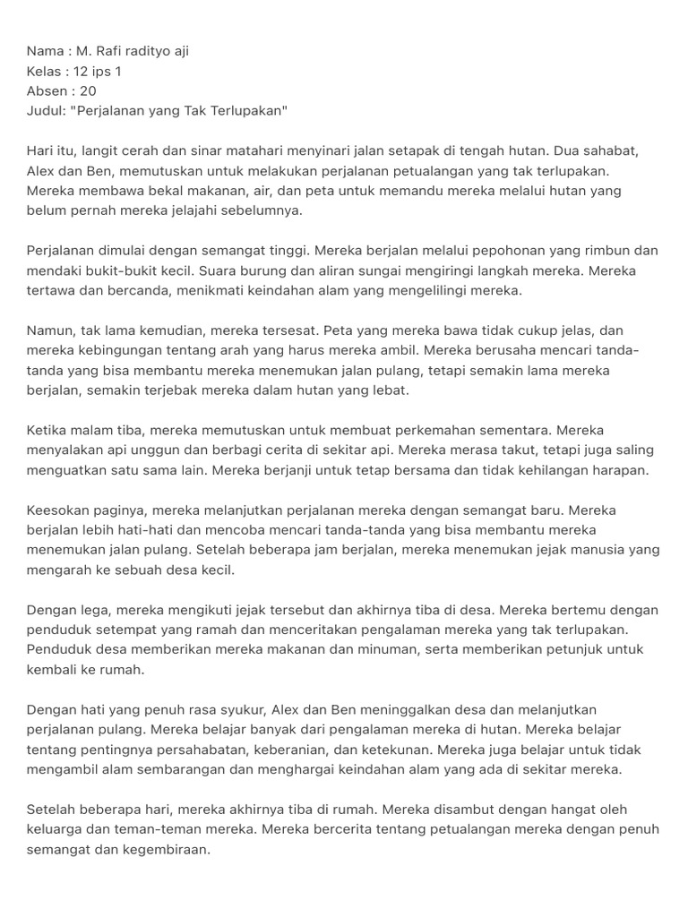 Nama: M. Rafi Radityo Aji | PDF