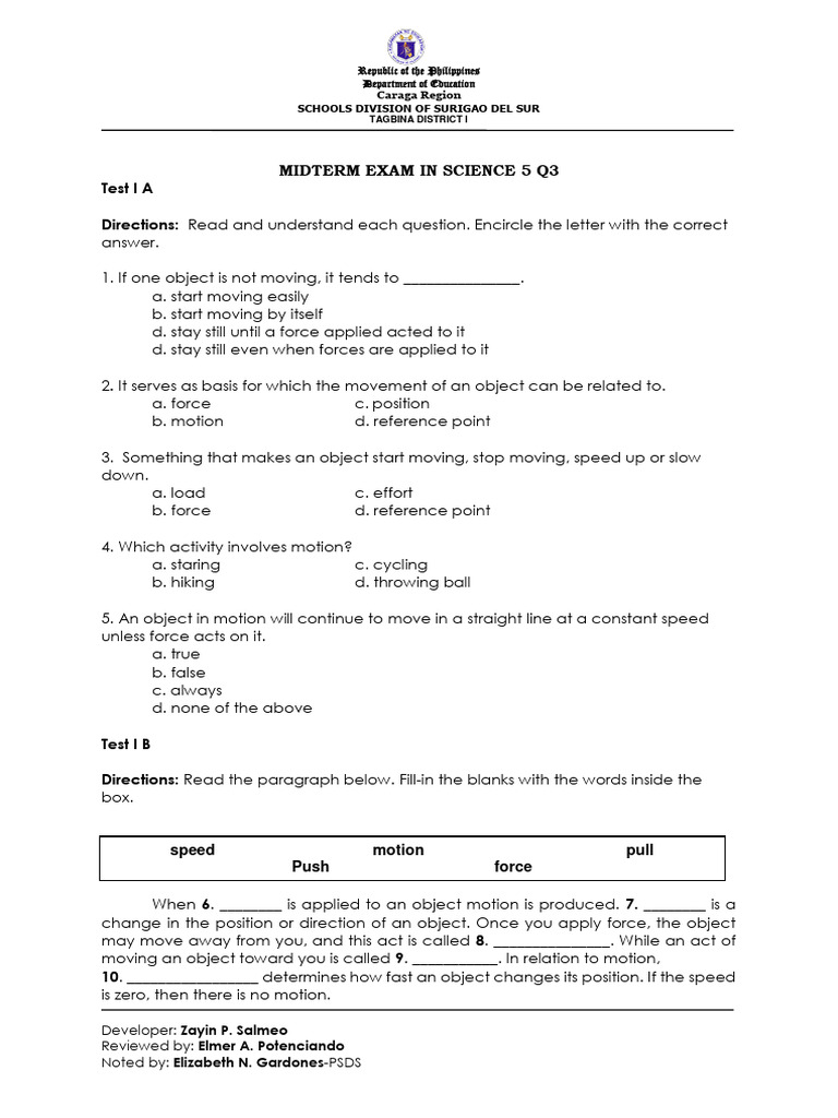 SCIENCE 5 - MIDTERM EXAM - Q3 - PDF | PDF | Electricity | Electrical Network