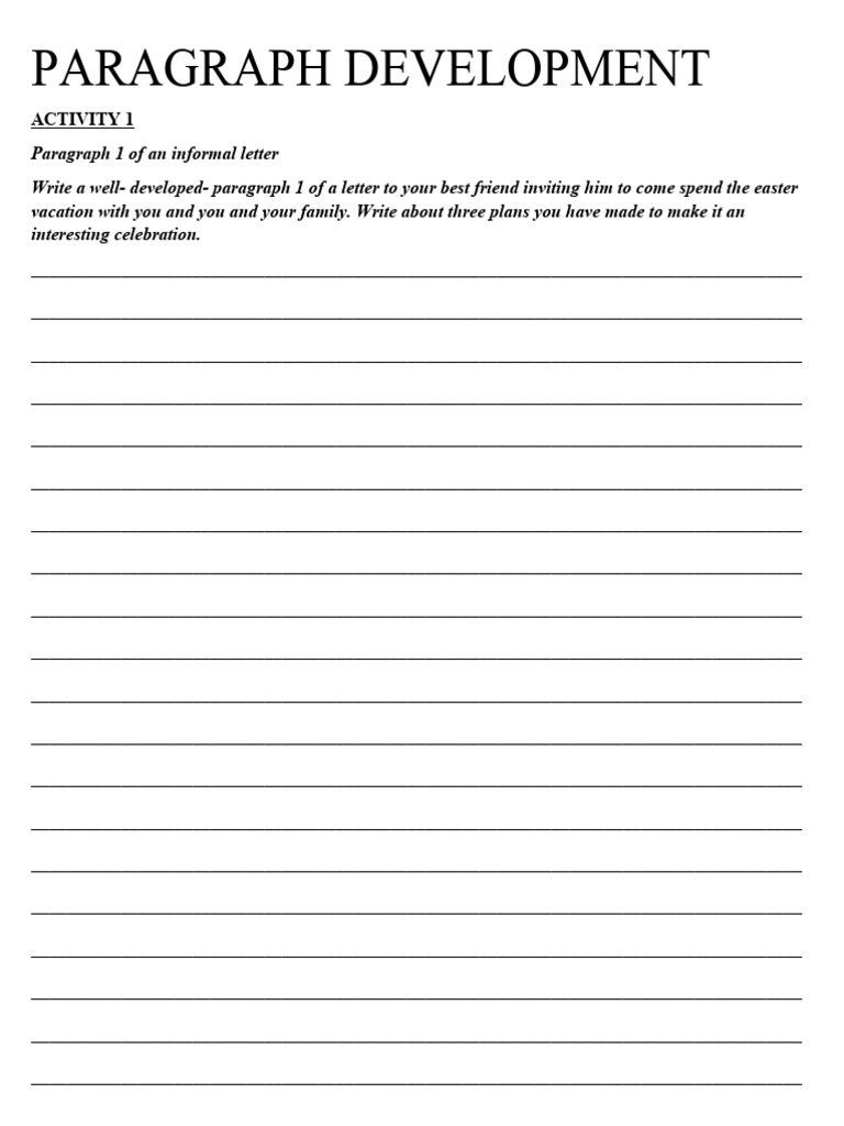 Paragraph Development | PDF | Language Arts & Discipline