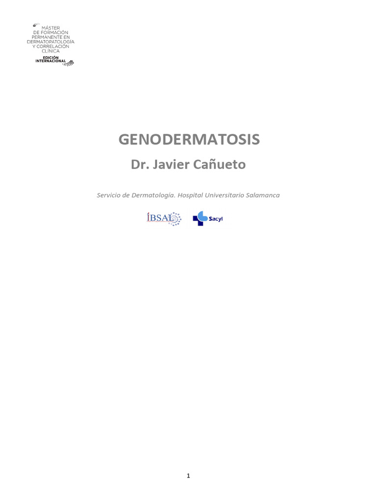 Genodermatosis: Trastornos y Herencia | PDF | Cigosidad | Alelo