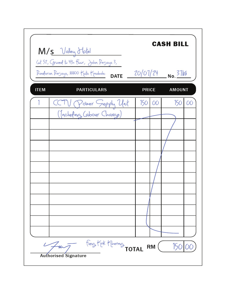 Cash Bill | PDF