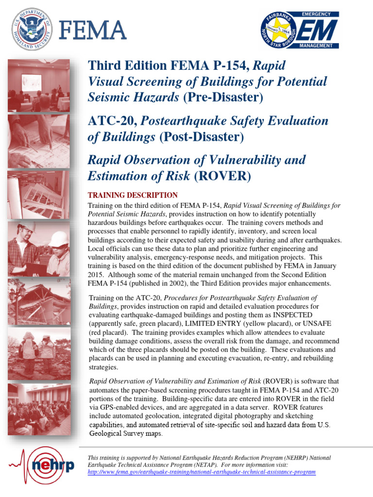 00 - FEMA P-154 ATC-20 Fairbanks Jul 11-12 2018 (Ed Huston) | PDF ...