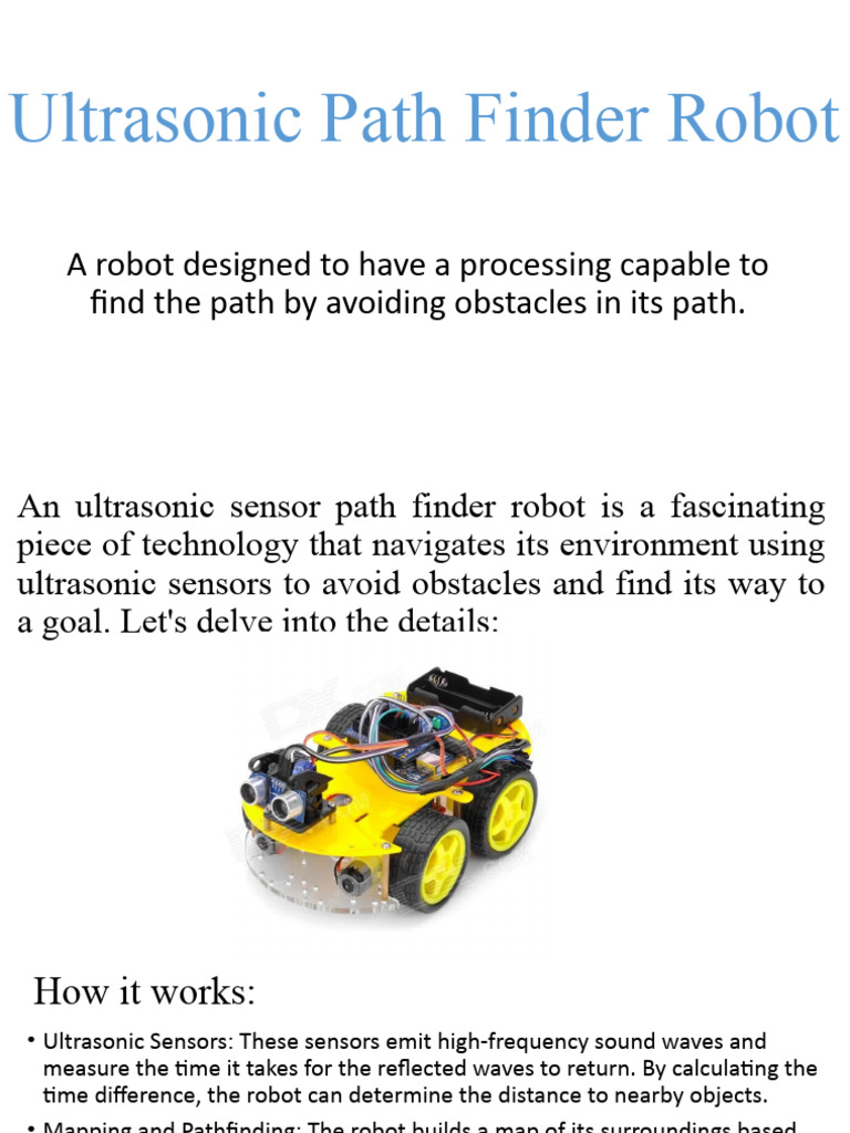 Ultrasonic Path Finder Robot | PDF | Home & Garden | Computers
