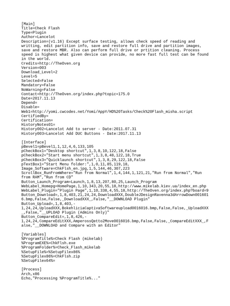 Check Flash Misha - Script | PDF | Directory (Computing) | Graphical ...