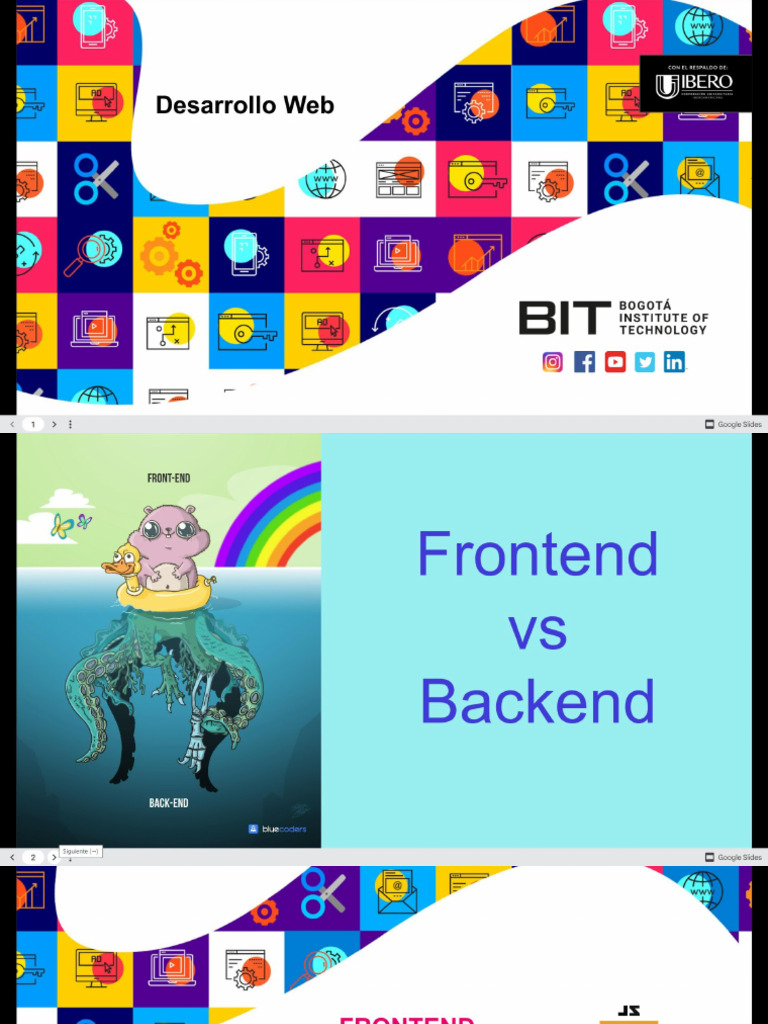 Frontend y Backend | PDF