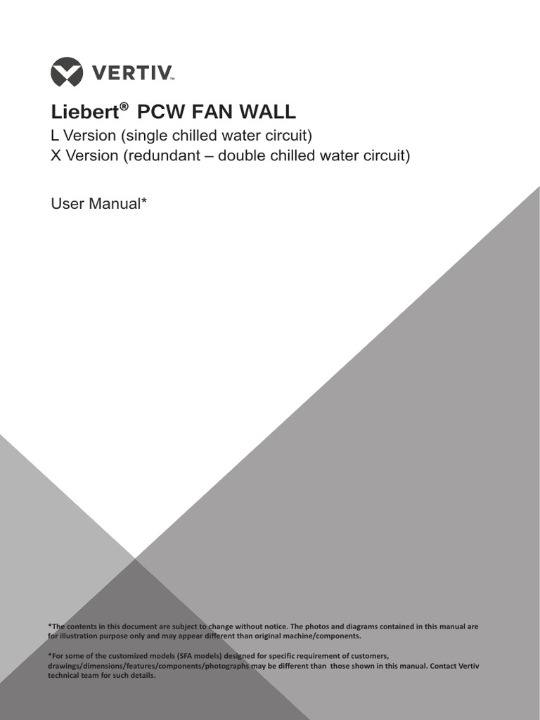 Vertiv FWU Manual | PDF | Air Conditioning | Building